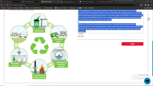 The diagram below shows how glass is recycled. Summarise the ...