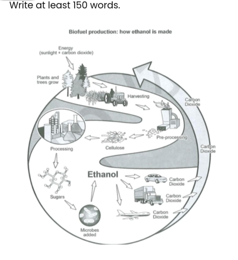 Band 9: Biofuel production: how ethanol is made. Write at least 150 ...