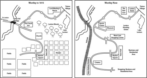 Band 9: The two maps below show the changes that have taken place in ...