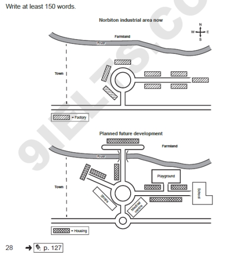 The maps below show an industrial area in the town of Norbiton, and ...