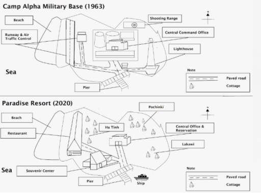 Band 8: the maps show the layout of the camp alpha military base in ...