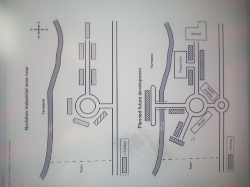 Band 7: The maps below show an industry area in the town of norbiton ...