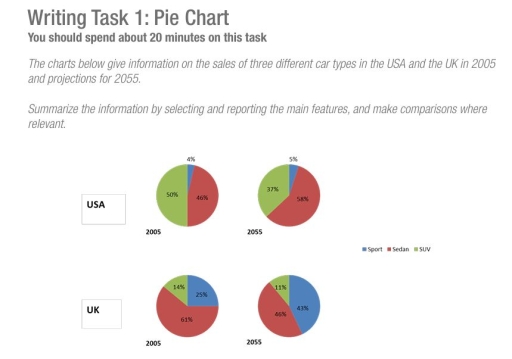 Writing Task 1: Pie Chart You should spend about 20 minutes on this ...