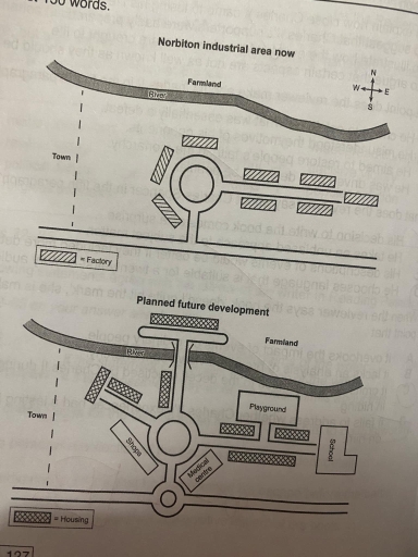 Band 7: The maps show an industrial area in the town of Norbiton, and planned future development ...