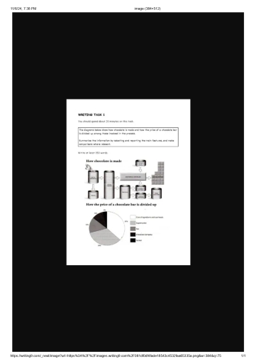 The diagrams below show how chocolate is made and how the price of a ...