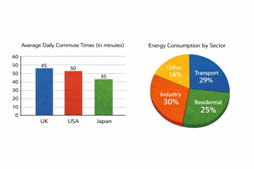 Band 9: You should spend about 20 minutes on this task. The charts ...
