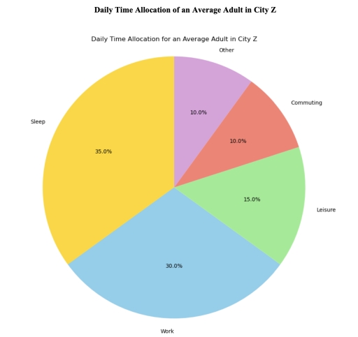 Band 5: Daily Time Allocation of an Average Adult in City Z (User ...