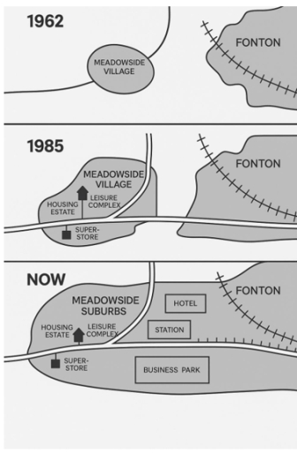 Band 5: You should spend about 20 minutes on this task The maps below ...