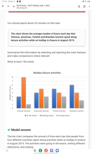 The chart shows the average number of hours each day that Chinese ...