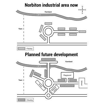 Band 4: The Maps Below Show an Industrial Area in the Town of Norbiton ...
