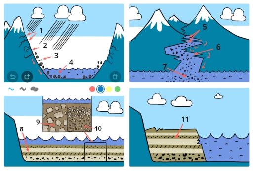5 Sedimentary Rock Diagrams Rocks And Minerals British Geological