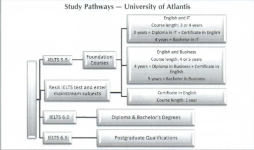 Band 7: the flow chart below shows the study pathways available to ...