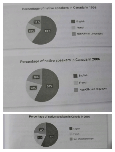 Band 4: The pie charts shows the number of native speakers of different ...